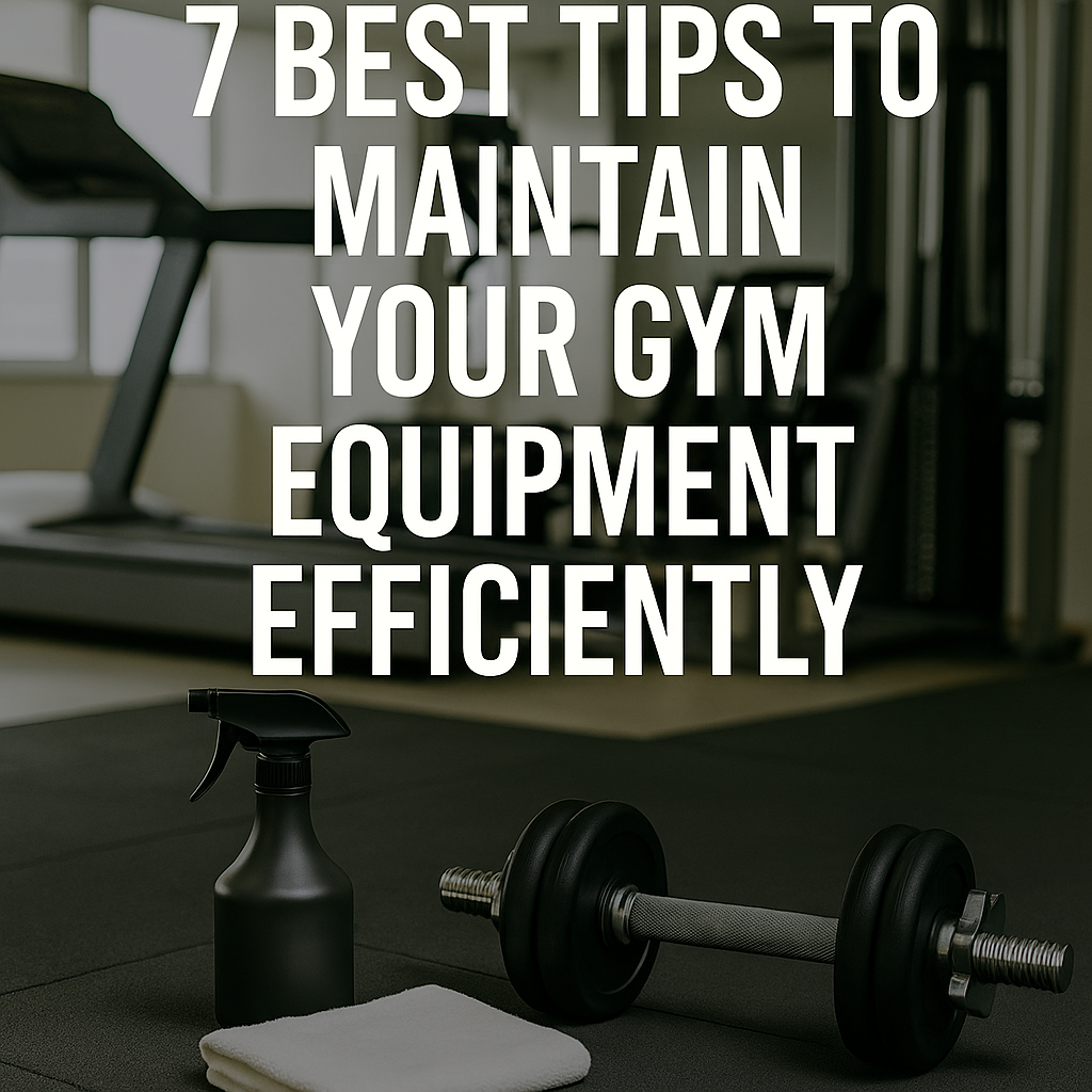7 Best Tips to Maintain Your Gym Equipment Efficiently